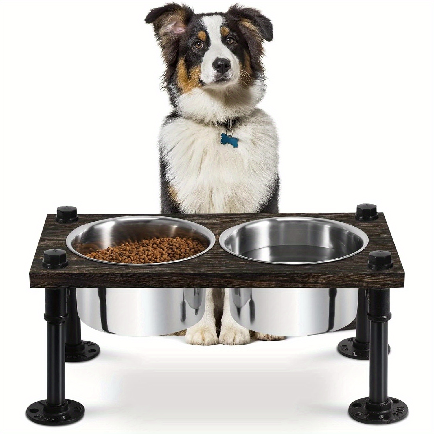 Elevated Dog Bowl Large Dog Lifting Dog Bowl Rack Farmhouse Dog Food ...